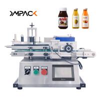 China SUS304 Small Plastic Water Bottle Label Printer Machine Printing Applicator Tabletop for sale