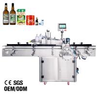 China Self Adhesive Bottle Vial Automatic Labeling Equipment Printer Applicator For Flat Surface for sale