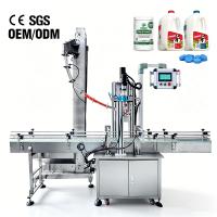 China Touchscreen Bottle Screw Automatic Capping Machine For Plastic Bucket Lid OEM for sale