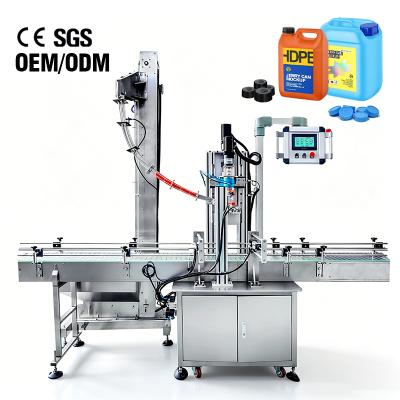 China Food Beverage Automatic Capping Machine Big Barrel Can Capper Sealer 304SUS for sale