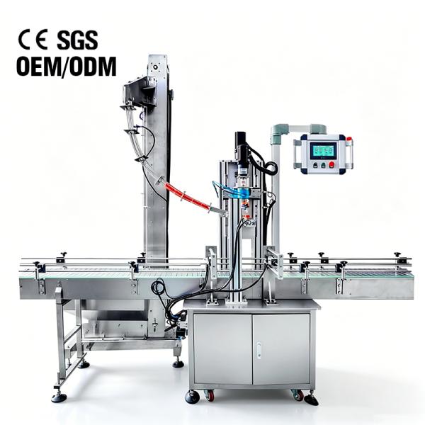 Quality 45Pcs/Min Automatic Bottle Capping Machine Servo Motor Screw Cap Feeder for sale