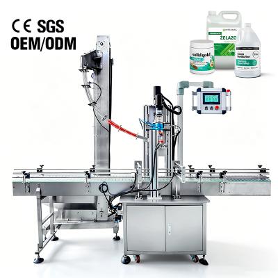 China Full Automatic Jar Capping Machine Single Head Plastic Glass Metal Bottle Cap Equipment for sale