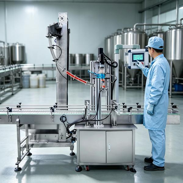 Quality Pneumatic Linear Screw Automatic Capping Machine For Metal Plastic Caps 1500W 110V for sale