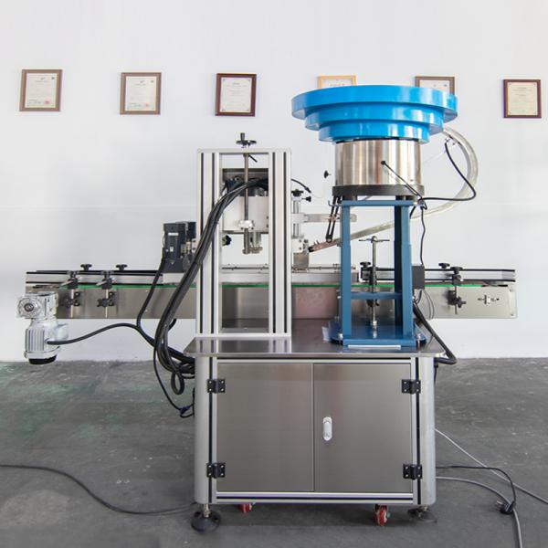 Quality Four Wheel Automatic Glass Jar Capping Machine Glass and Plastic Bottle Capper for sale