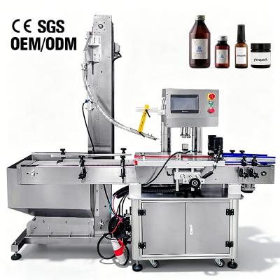China 20BPM PLC Touchscreen Filling Capping Machine For Juice Cosmetic Bottle Filling for sale