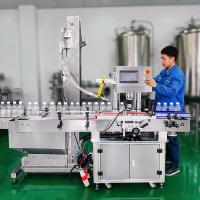 Quality 1500W 110V Pet Plastic Metal Wine Bottle Capping Machine Automatic Filling for sale