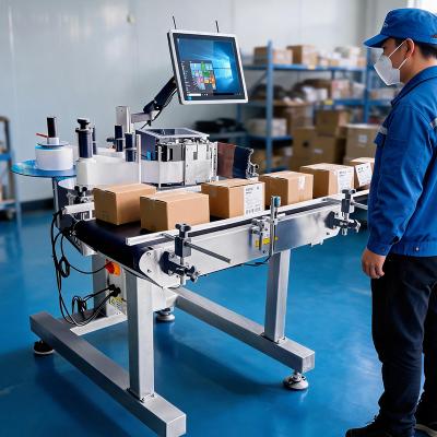 China 100pcs/Min Industrial Bottle Printing Labeling Machine PLC HMI Control for sale