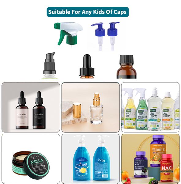 Quality HMI Automatic Screwing Soda Bottle Capping Machine For Perfume ODM for sale