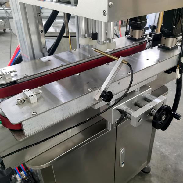 Quality Four Wheel Automatic Glass Jar Capping Machine Glass and Plastic Bottle Capper for sale