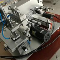 China Tabletop Pneumatic Coffee Bag Labeling Machine Applicator Small Semi Automatic for sale