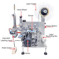 China 220V Desktop Bag Labeling Machine Applicator Flat Surface For Small Business for sale