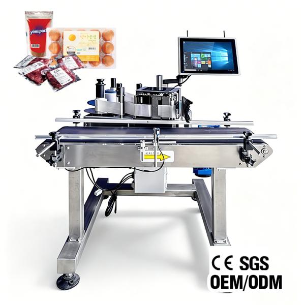 Quality High Speed Printing Labeling Machine Applicator For Plastic Bottle Box 100Pcs/Min for sale