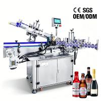 Quality Automatic Double Head Round Bottle Labeling Machine Plastic And Glass Bottle for sale