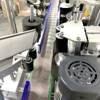 China Automatic Double Head Round Bottle Labeling Machine Beer Water Bottle Label Printing Machine Compatible With Date Code Printers for sale