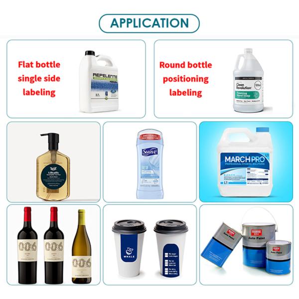 Quality High Precision Automatic Round Bottle Labeling Machine Glass and Plastic Bottle for sale