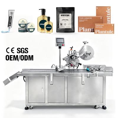 China Automatic Flat Bottle Labeling Machine Bag Box Label Printing Machine for Food and Skincare Label Applicator Machine for sale