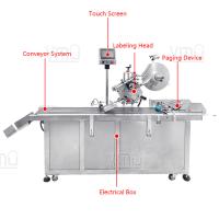China High Accuracy Full Automatic Box Labeling Machine Tea Bags and Paper Boxes Flat Label Applicator Machine with Multifunction for sale