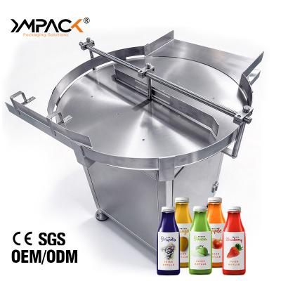 China Factory Direct Round Rotary Accumulation Table 60cm 80cm 100cm 120cm 150cm Bottle Turntable Juice Wine Bottle Sorting Machine for sale