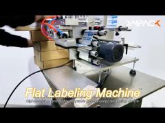 desktop semi automatic flat labeling machine paper boxes packaging bags and bottles label applicator