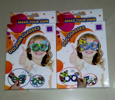 China make your own glasses DIY EVA crafts for sale