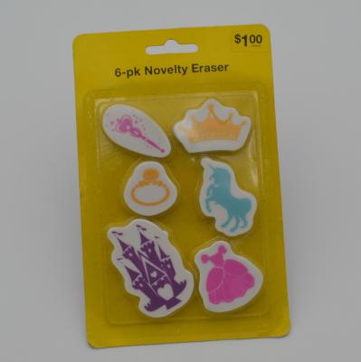 China 6PK novelty erasers for sale