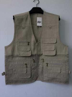 China Mens classic vest in 100% polyester washed fabric, S-3XL, 4 colors can be chose for sale