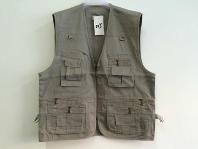 vest, waistcoat, polyester washed fabric, weeding vest, weeding waistcoat, S-3XL, 4 colors: black, blue, green & beige