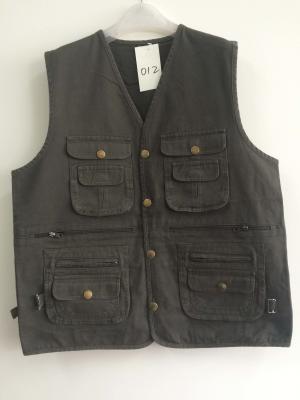China vest, waistcoat, mens vest in 100% cotton  fabric, fishing vest, fishing waistcoat casual vest for sale