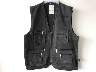 China Mens classic vest in 100% polyester washed fabric, S-3XL, 4 colors can be chose for sale