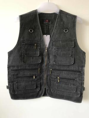 China Mens classic vest in 100% polyester washed fabric, S-3XL, 4 colors can be chose for sale