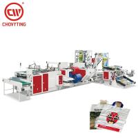 China 120cpm Side Seal Bag Making Machine 100pcs/min Patch Handle for sale