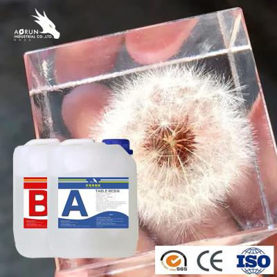 China 1:1 AB Art Epoxy Resin Curing Coating Thick Pour Epoxy Two Component for sale