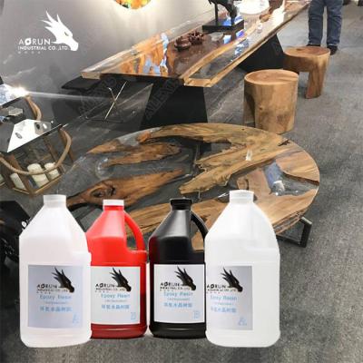 中国 エポキシ樹脂1:1の水晶のエポキシ樹脂接着剤の明確な木製のテーブルの上のカウンタートップのコーティング 販売のため