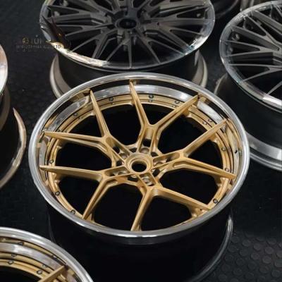 Cina Customized Luxury Monoblock 2 Piece 3 Piece Forged Alloy Wheels For High End forged WHEELs Racing Cars in vendita