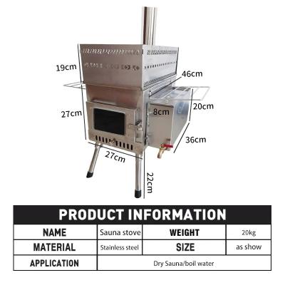 China Stainless Steel wood Burning Family Portable Stove Outdoor Camping Wood Stove tent heater for sale