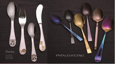 China OEM high quality 18/10 4pcs stainless steel cutlery set with motives antique finish resin filling for sale