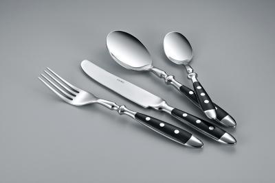 China OEM good quality bakelite stainless steel flatware 18/10 material with PVD in color box for sale