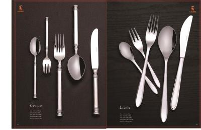 China high quality 24pcs stainless steel flatware set, cutlery set 18/10 mirror finish for sale