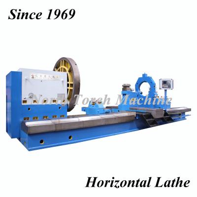 China Torno horizontal durável do CNC usado girando a certificação do CE do cilindro à venda