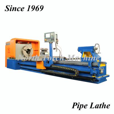 China Tubo durable que rosca el torno, sistema de control inteligente del torno del metal del CNC en venta