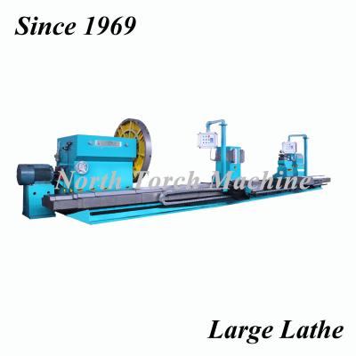 China máquina herramienta CNC de 6T 15T, establo del torno del metal del CNC que corre para hacer frente en tubo en venta