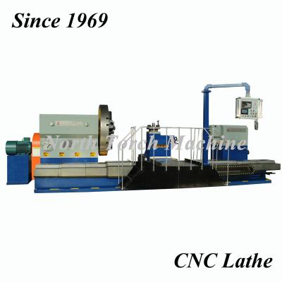 Cina Tornio orizzontale convenzionale di CNC, macchina resistente del tornio per il cilindro del rotolo in vendita