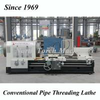 China Flat Bed Pipe Threading Lathe Machine For Threading 355 Spindle Hole Pipe for sale