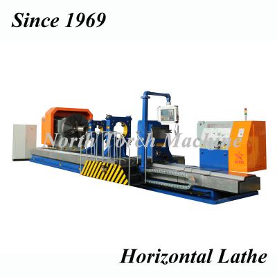 Cina Tornio orizzontale convenzionale di CNC, macchina resistente del tornio per il cilindro del rotolo in vendita