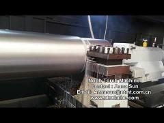Máquina de torneado horizontal resistente del torno del CNC del control del PLC para el cilindro 40T