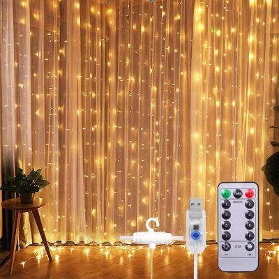 Cina Bedroom / Living Room / Wardrobe / Bar Curtain Lights String 300 LEDs 9.8ft x 9.8ft 8