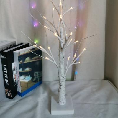 Cina Home Decor Battery Power Light 60CM 24 LED White Birch Tree Light Table Houses Decorative in vendita