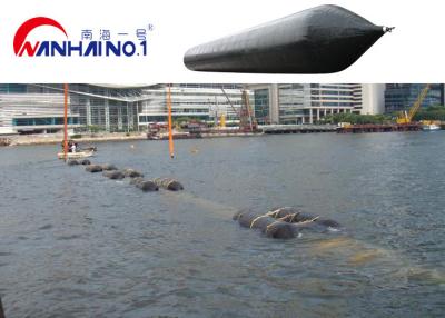 China Black rubber marine lift bags salvage , underwater lift bags for sale