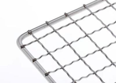 China 304 Intermediate Crimped Wire Mesh Galvanized For Barbecue Grill for sale