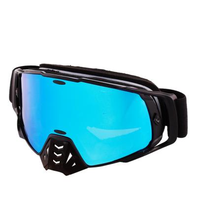 China 2018 new style tear off function blue revo coating lens motocross goggles, motorcycle goggles with TPU frame for sale